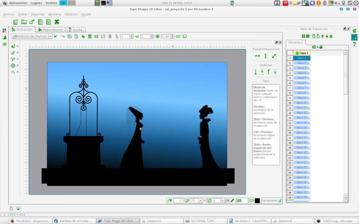 Tutorial de animación 2D con TUPÍ - Huayra