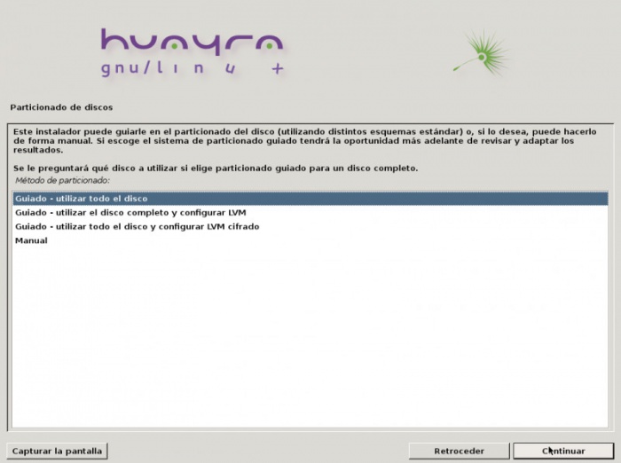 Instalar Huayra como único sistema operativo - Huayra