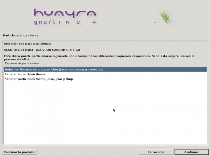 Instalar Huayra como único sistema operativo - Huayra